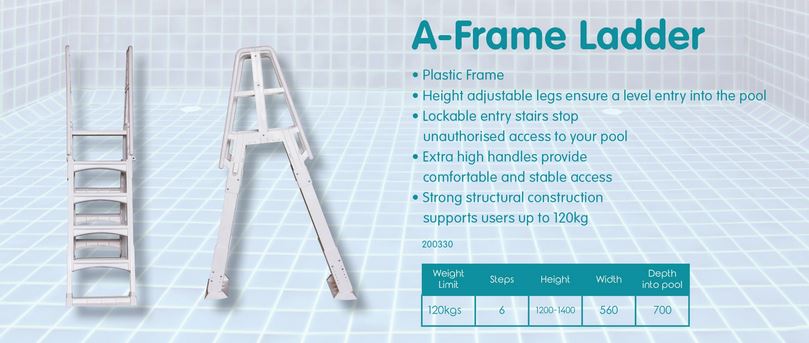 Sterns New Adjustable A-Frame Pool Ladder Above Ground Pool – Just ...