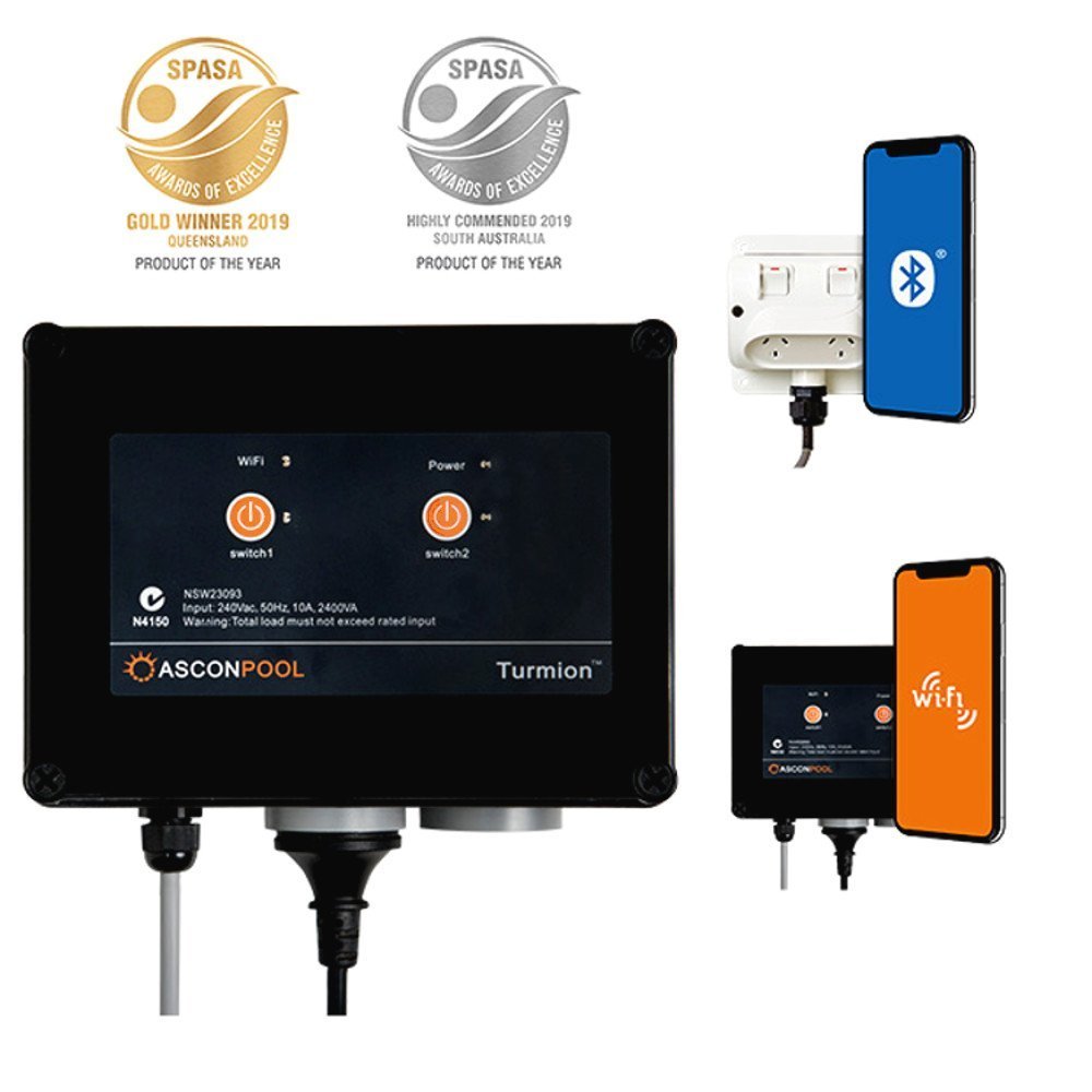Ascon Turmion Pro WiFi or Bluetooth Controller Plug-n-Play – Just Pools ...