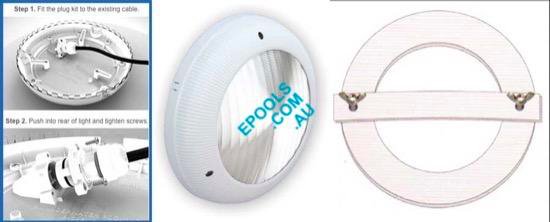 Filtrite Niche Light Replacement Underwater Multicolour LED Light Kit ...