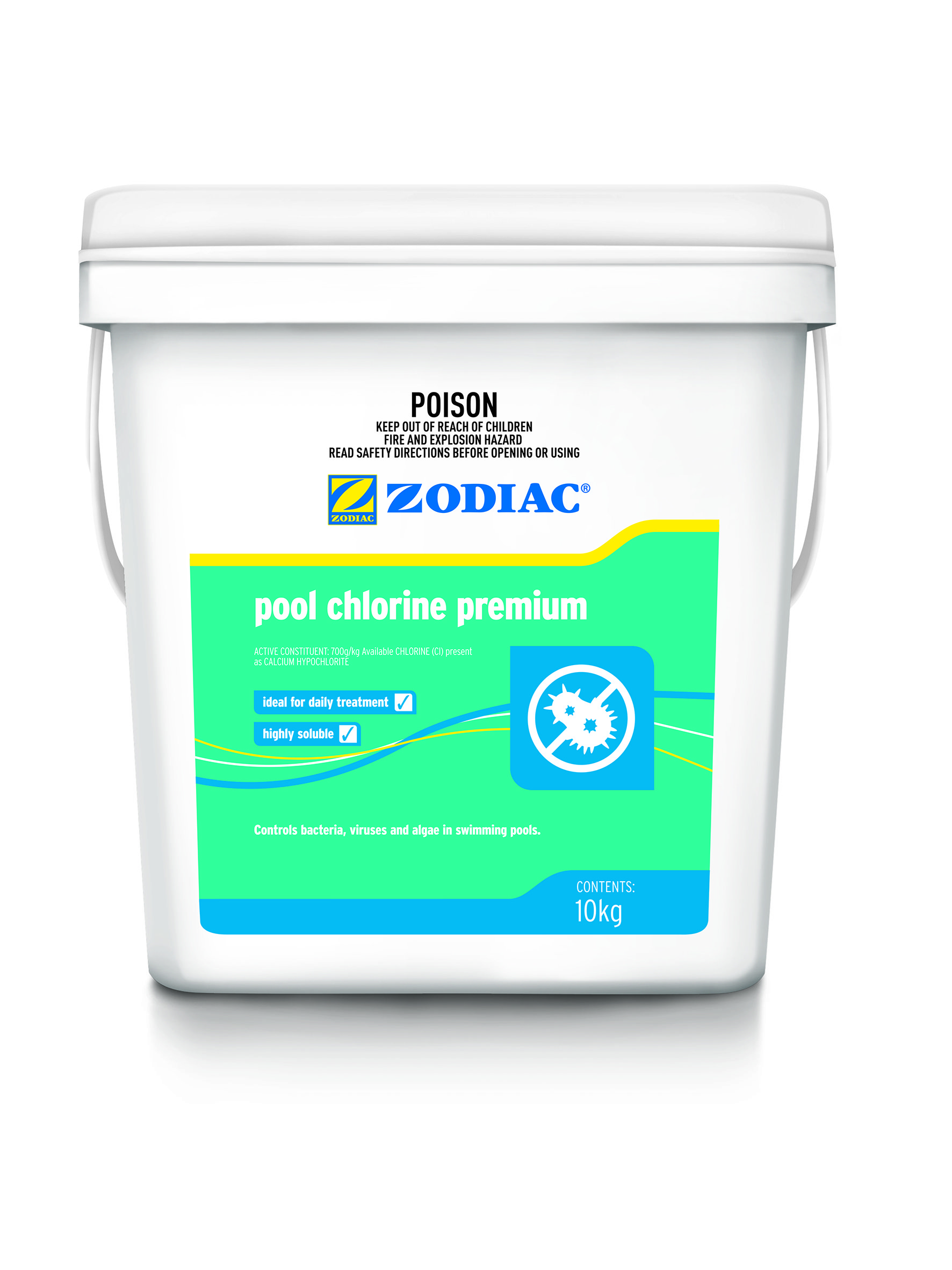 Zodiac Swimming Pool Calcium Chlorine Dry Premium 700 10kg – Just Pools ...