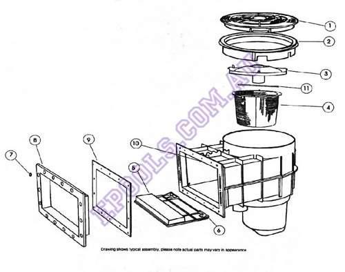 Quiptron Skimmer Box Diagram – Just Pools and Spas