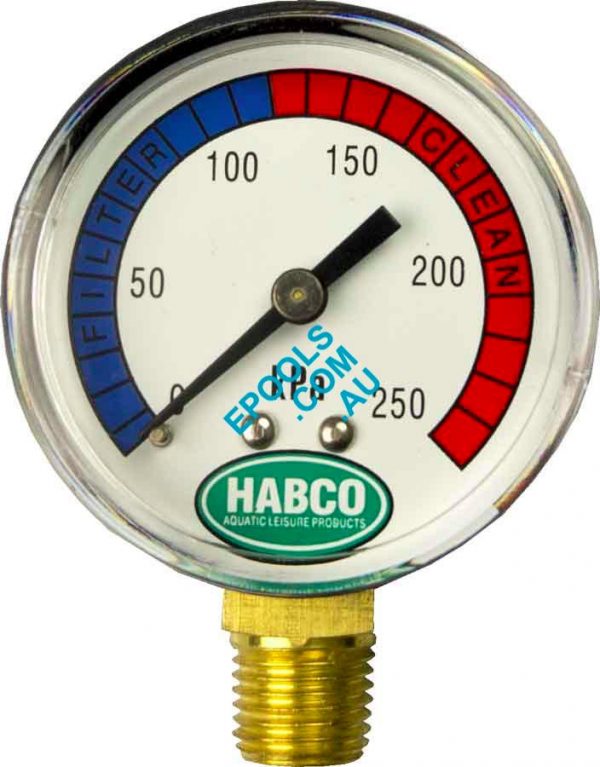 Swimming Pool Spa Filter Pressure Gauge 50mm Side Mount Plastic – Just ...