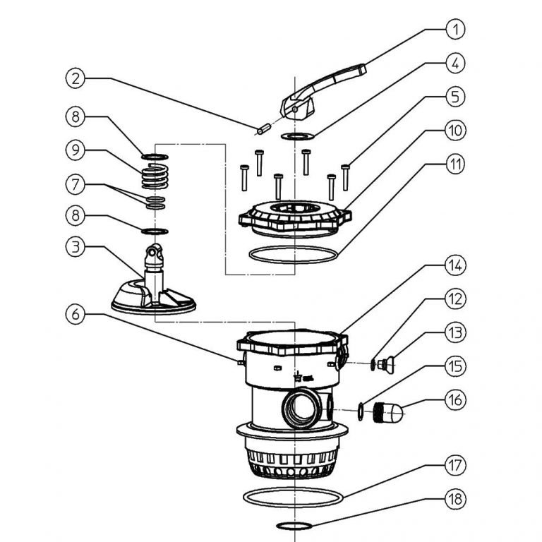 Davey 40mm Praher Sand Filter Valve Parts – Just Pools and Spas