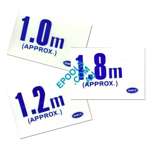 Swimming Pool Water Depth Markers – Just Pools and Spas