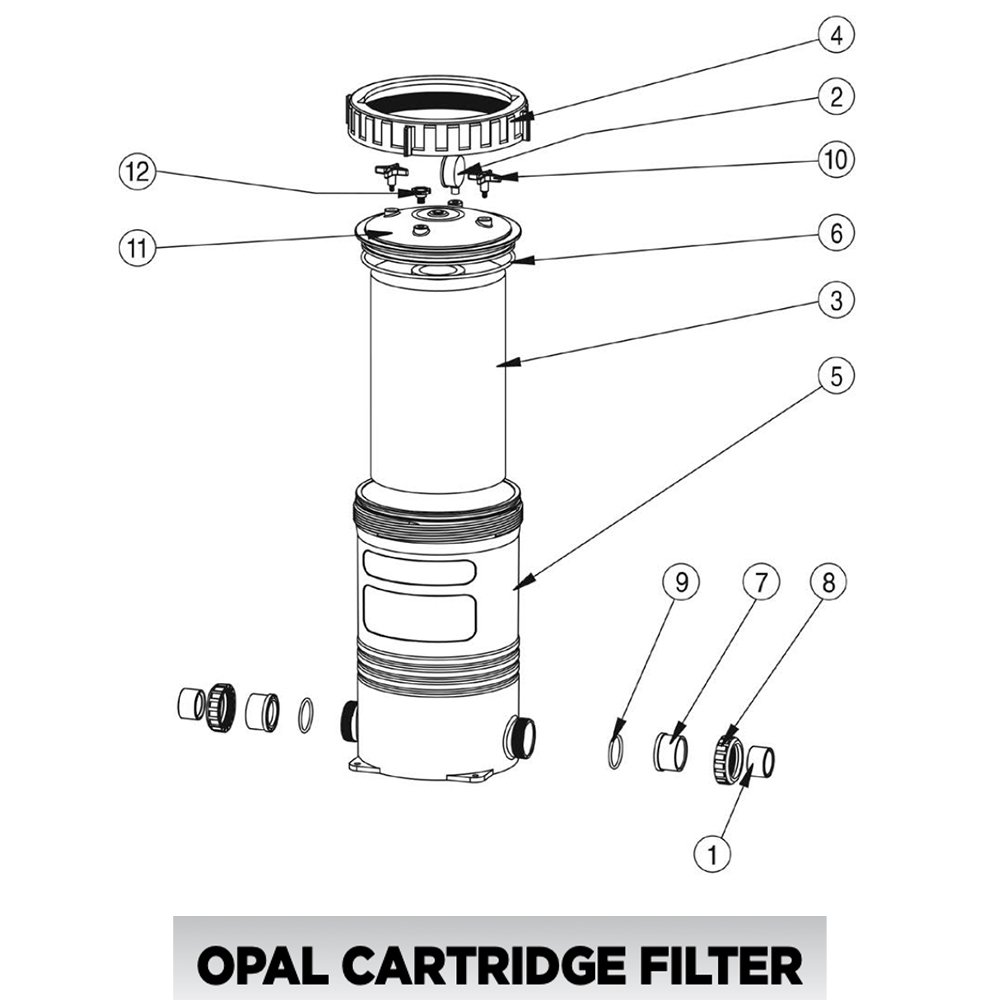 Waterco Paramount Opal Cartridge Filter PARTS – Just Pools and Spas