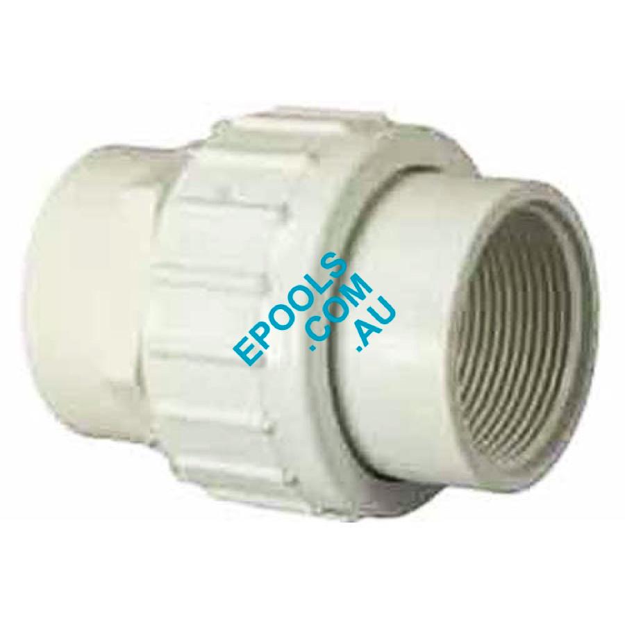 Barrel Union 40mm PVC Union With 1 1/2″ Female BSP And Slip Fit – Just ...