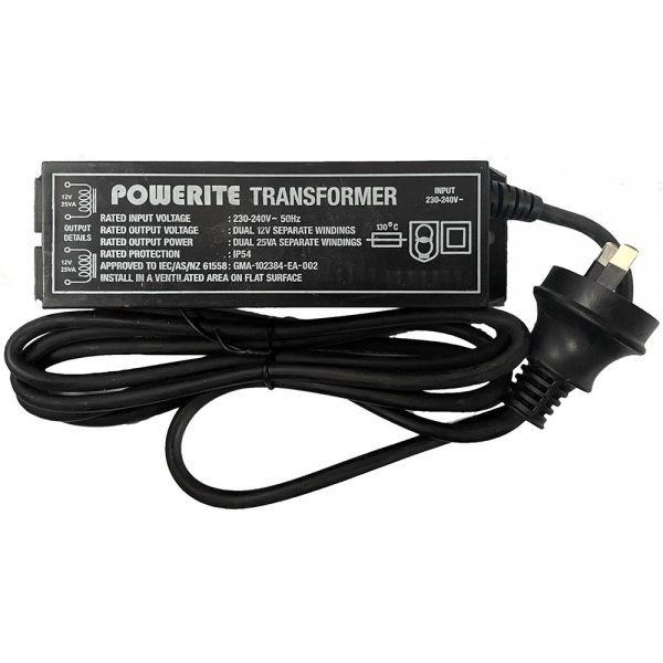 Waterco Duel 12V Transformer 60VA Two LED Pool Light – Just Pools and Spas