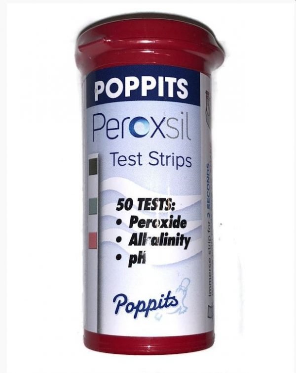 Poppit Peroxsil Test Strips (50) – Just Pools and Spas