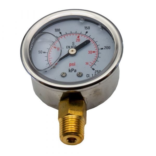 Waterco Pressure Gauge 400kPa Back Bottom Mount – Just Pools and Spas