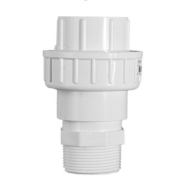 BARREL UNION 40MM PVC WITH 1 1/2″ MALE BSP AND SLIP FIT WHITE – Just ...