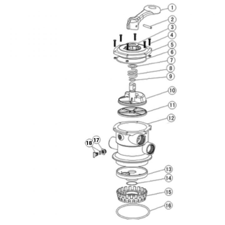 Zodiac Titan Sand Filter 40mm Multiport Valve Parts – Just Pools and Spas